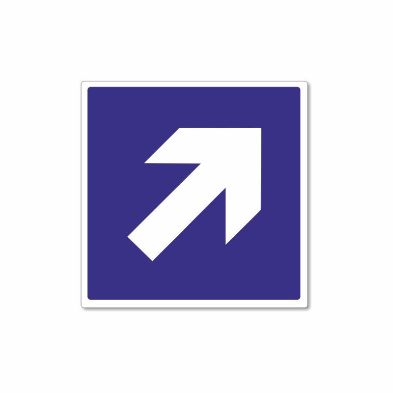 Panneau information fléchage tirer, pousser