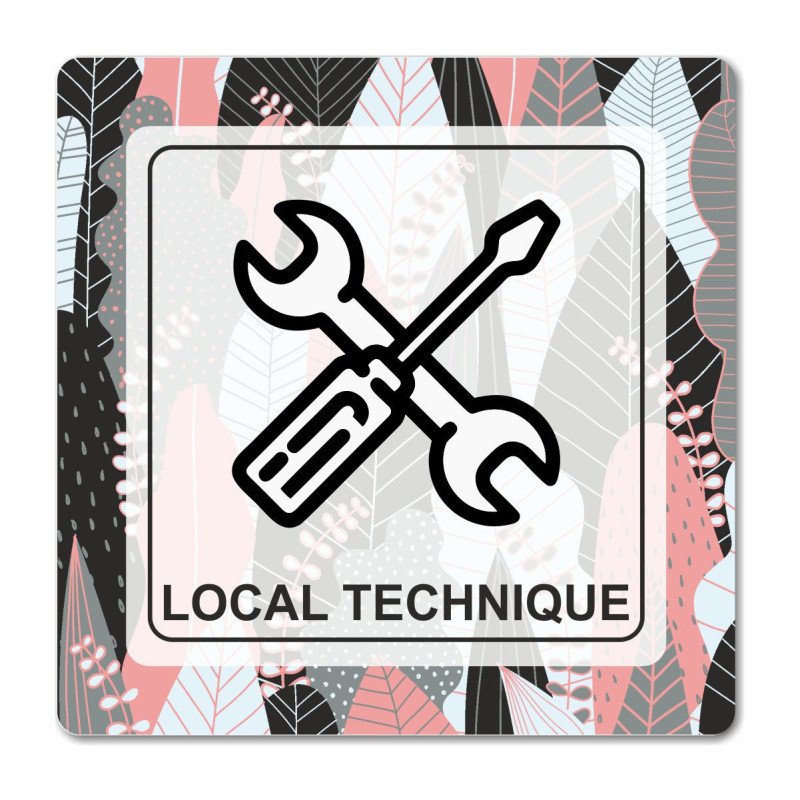 Plaque local technique en Chromaluxe en Chromaluxe brillant